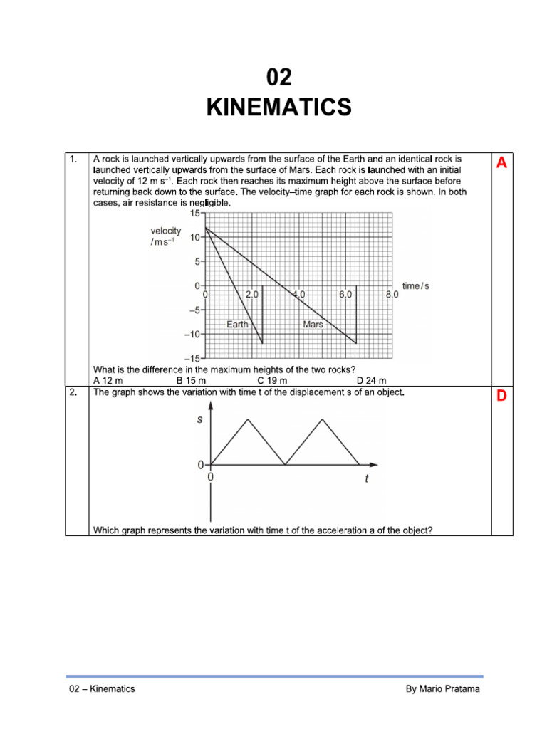 Kinematics | PDF