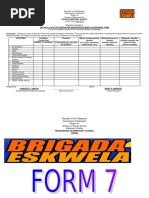 Brigada Eskwela Forms 1-7 | PDF