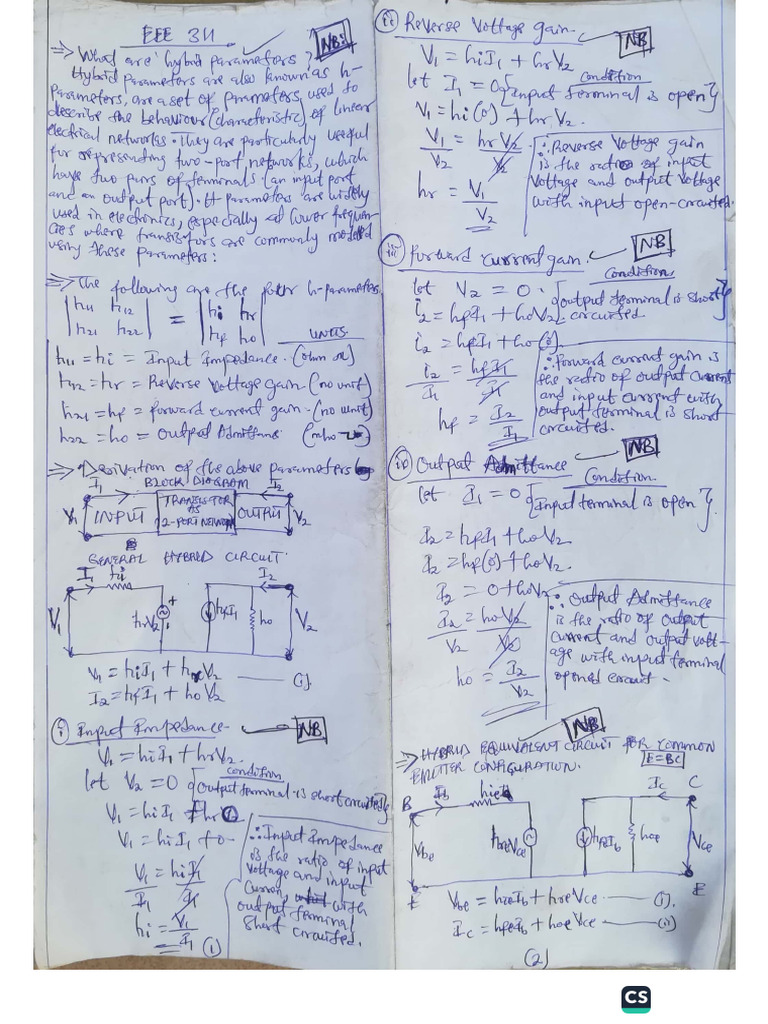 Eee 311 Summary | PDF