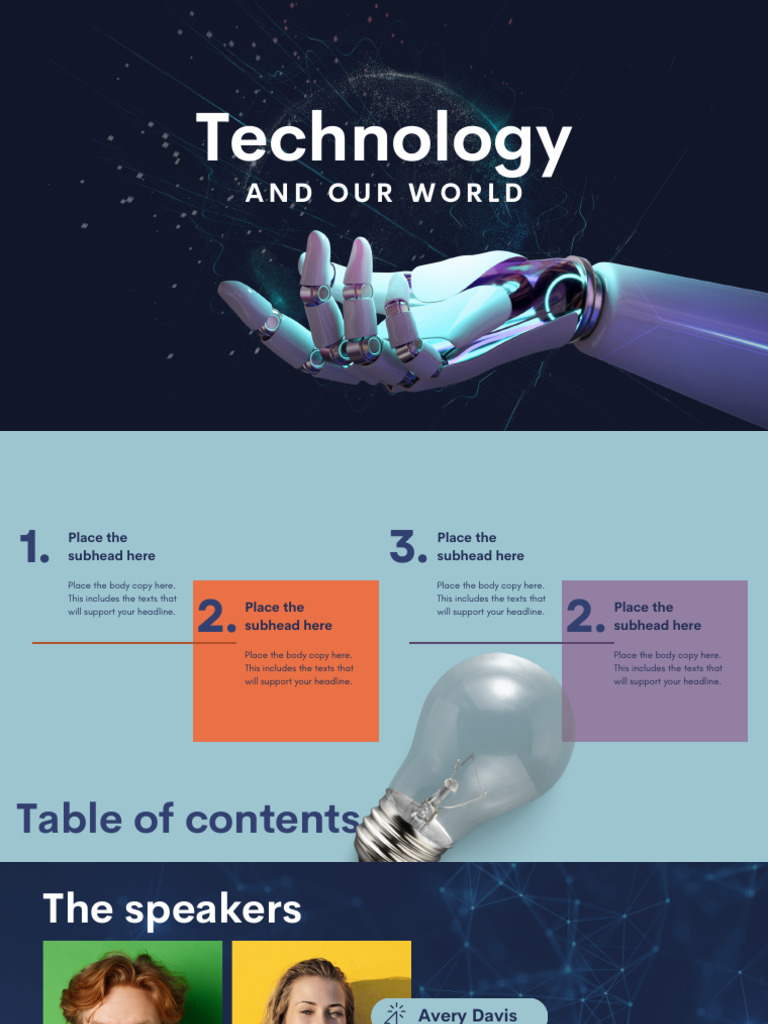 Futuristic Technology Conference Presentation | PDF