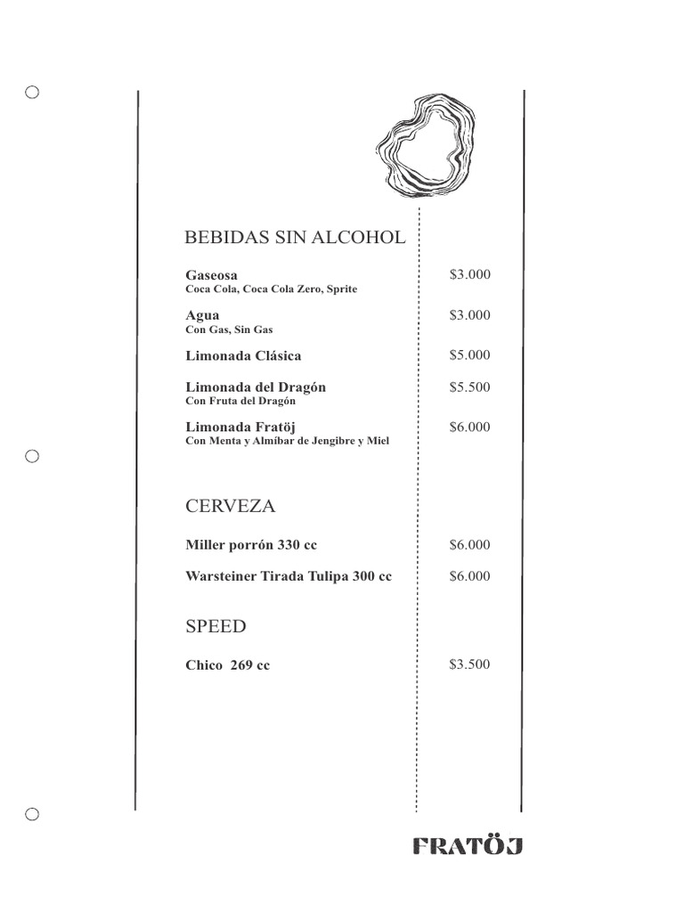 Carta Fratoj Bebidas 24-1-25 WEB | PDF | Whisky | Bebidas alcohólicas
