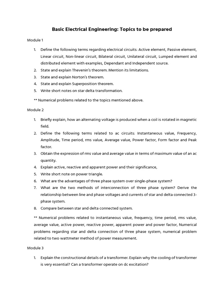 Basic Electrical Engineering3 | PDF | Electric Motor | Electromagnetic Induction