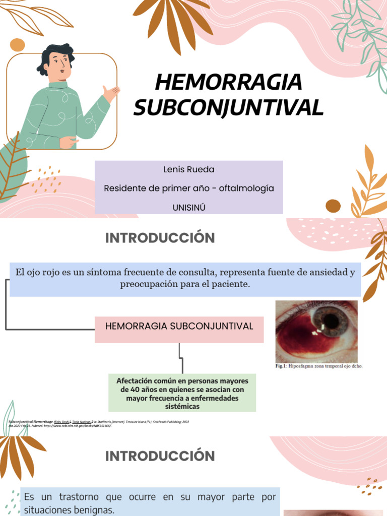 Hemorragia Subconjuntival | PDF | Sangrado | Sangre