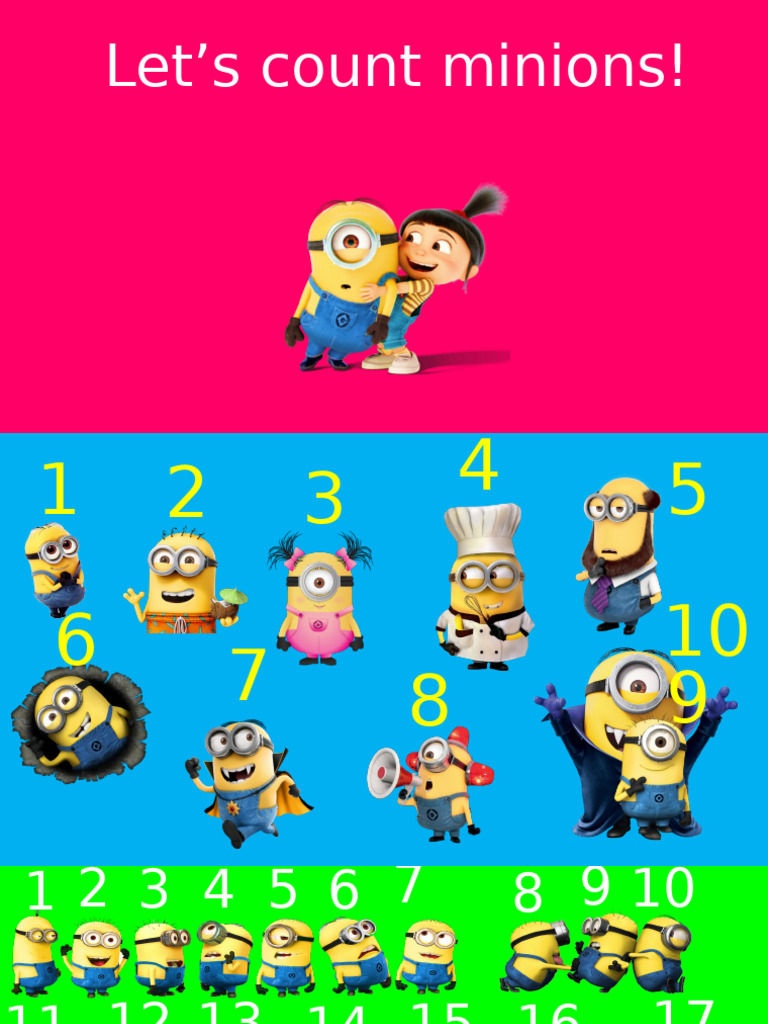 Minion Counting Game 1-20 v.2 | PDF