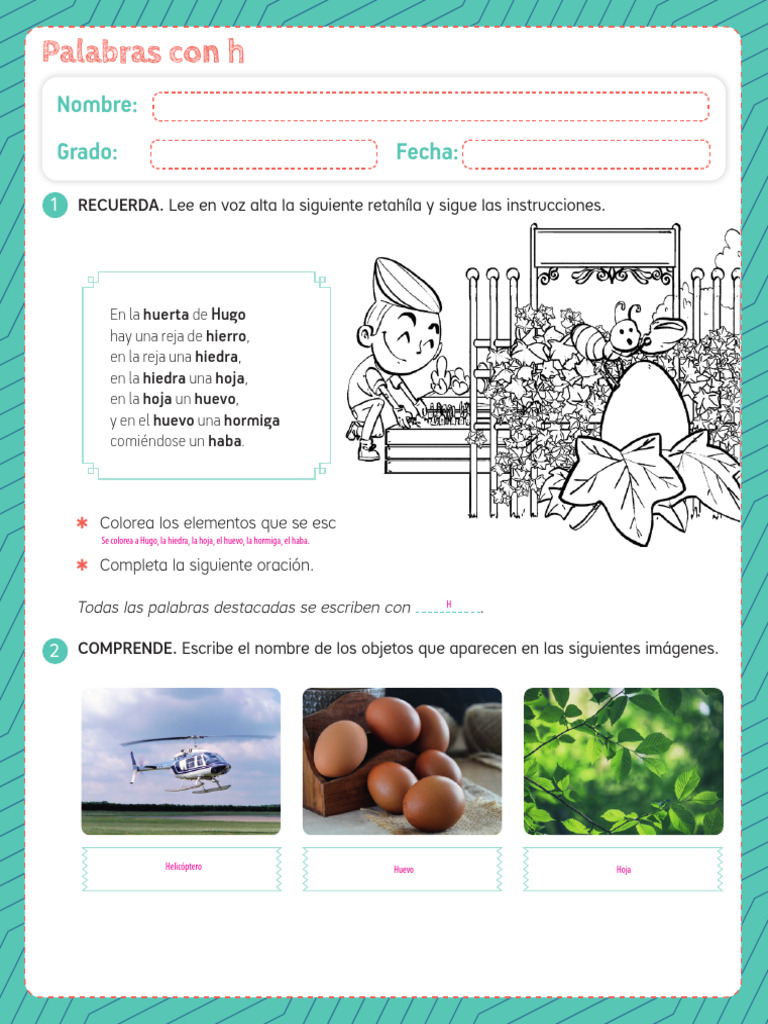 Palabras Con H | PDF