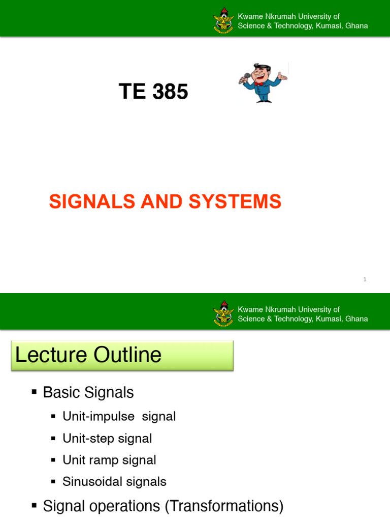 Signals and systems Lecture2 | PDF | Applied Mathematics | Signal Processing