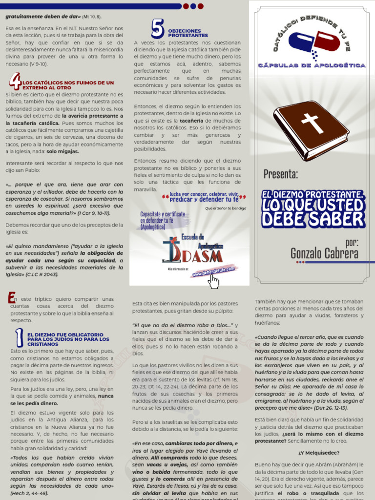 La Verdad sobre el Diezmo en la Iglesia Católica | PDF | Diezmo | Abrahán