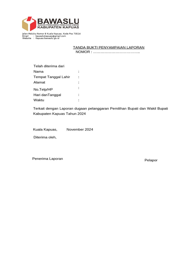 FORMULIR MODEL A.3 | PDF