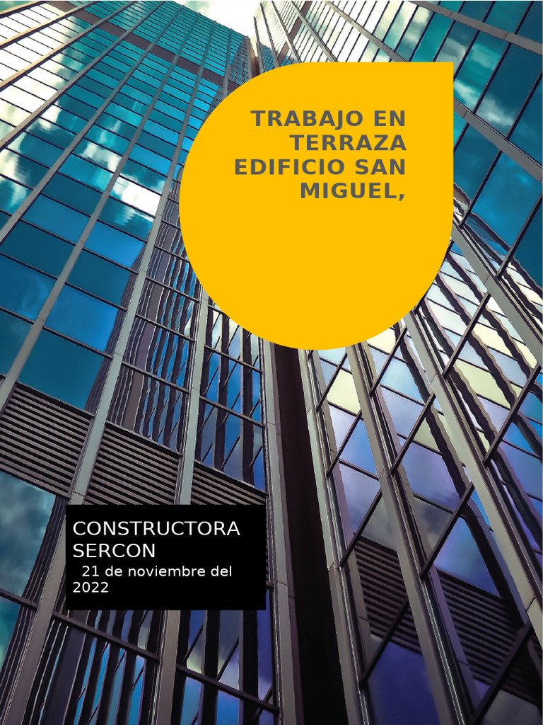 Remodelación Terraza San Miguel | PDF