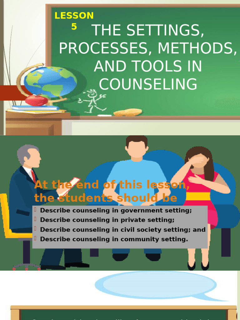 Counseling Settings and Approaches Overview | PDF | Psychotherapy ...