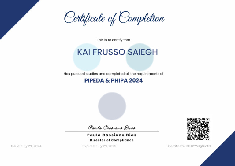 Compliance-2024 - PIPEDA - PHIPA 2024 | PDF