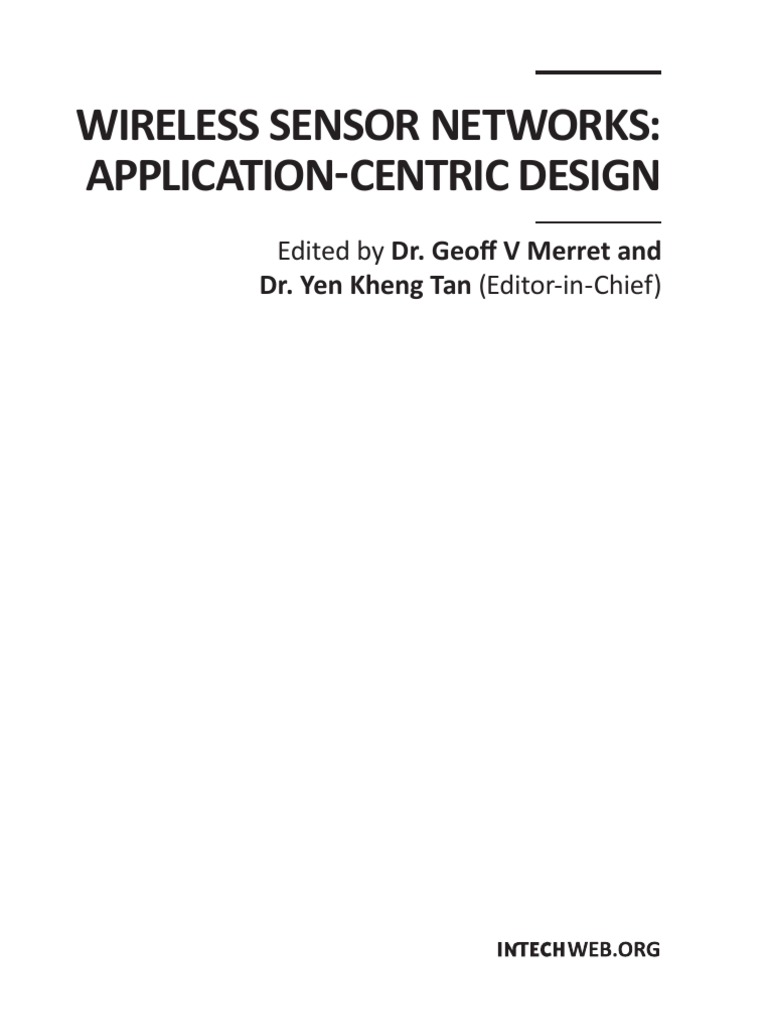 Wireless Sensor Networks Application Centric Design | PDF | Wireless Sensor Network | Embedded ...