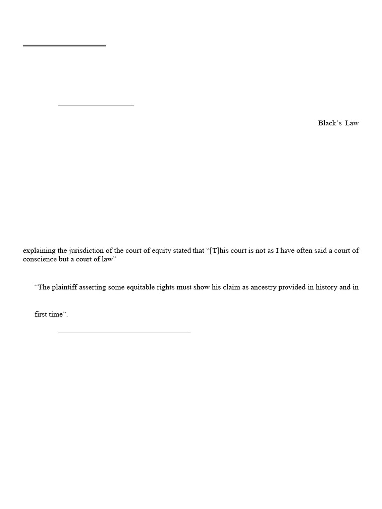 Equity and Trust Lecture | PDF | Equity (Law) | Legal Remedy