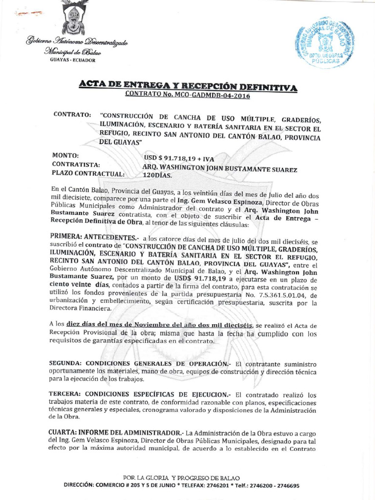 2-A-Acta Cancha de Refugio | PDF