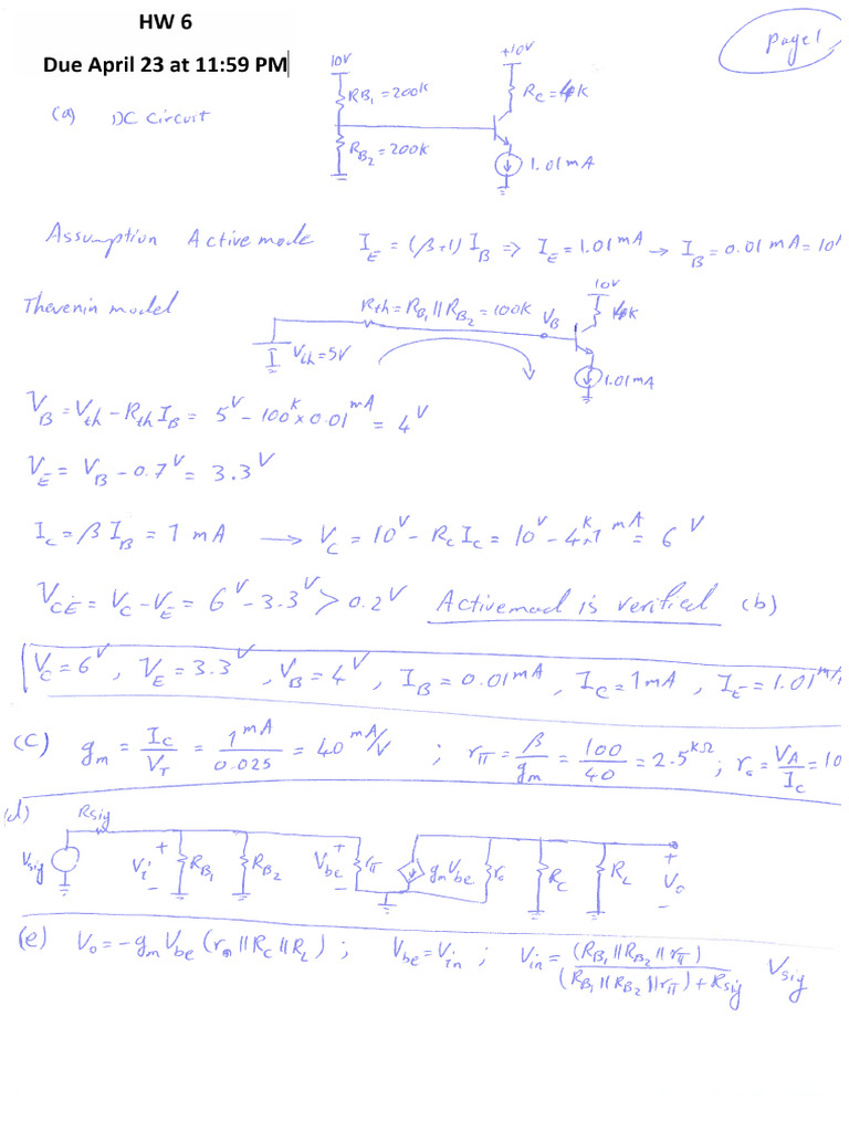 HW6 Solution EEE3302 S24 | PDF