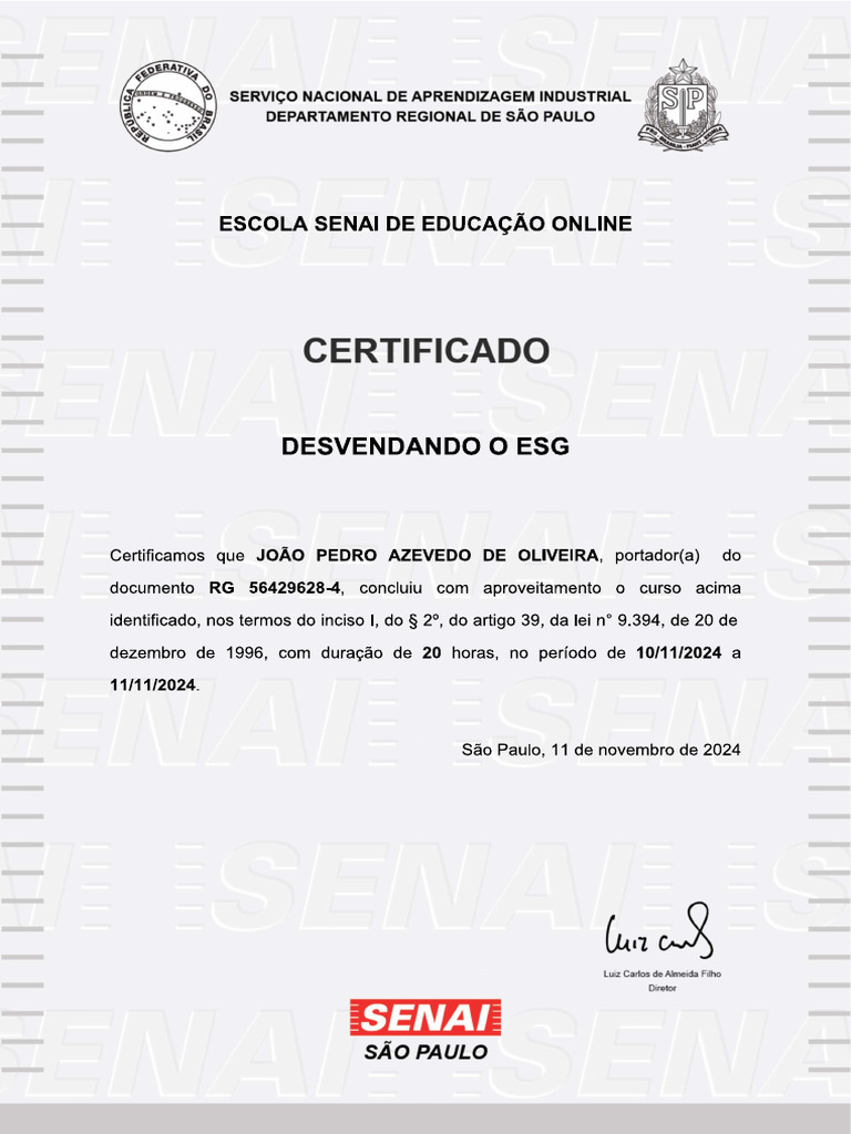 Certifica Do | PDF