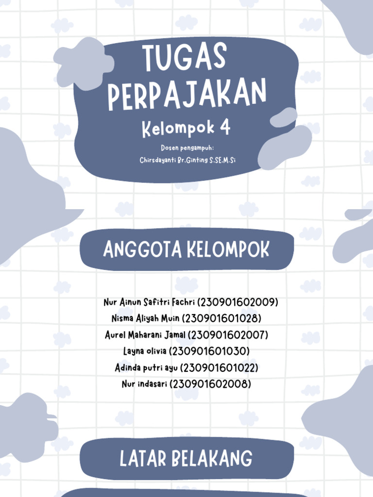 PPT PERPAJAKAN KELOMPOK 4 | PDF