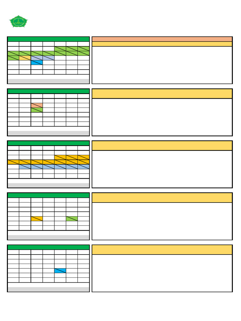 Kalender Pendidikan MTs Al Ma'had 2021-2022 | PDF