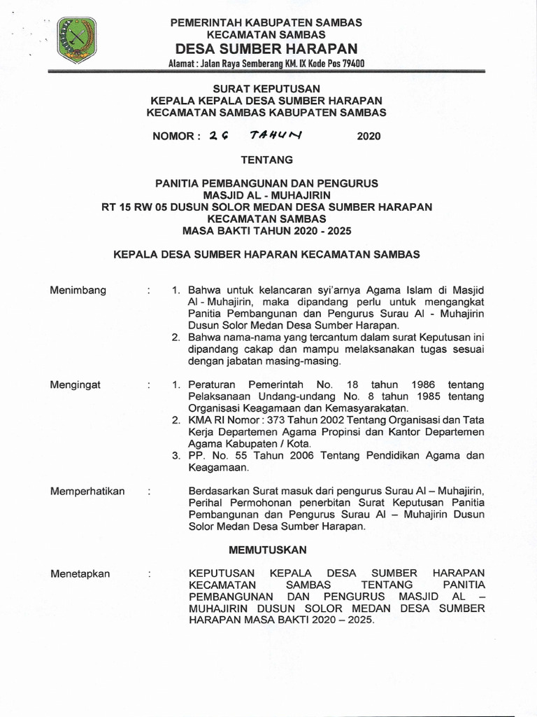 Susunan Pengurus | PDF