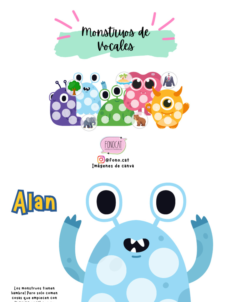Monstruos de Vocales | PDF