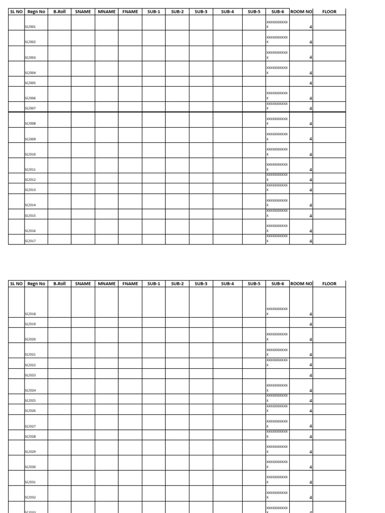Class-12 Preboard Seat Plan | PDF | Natural Sciences | Physical Sciences