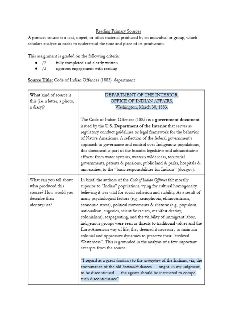 Analyzing the Code of Indian Offences | PDF | Native Americans In The ...