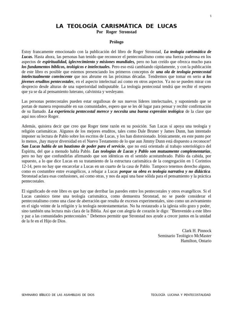 Género literario narrativo de Lucas-Hechos | PDF | Pentecostalismo ...