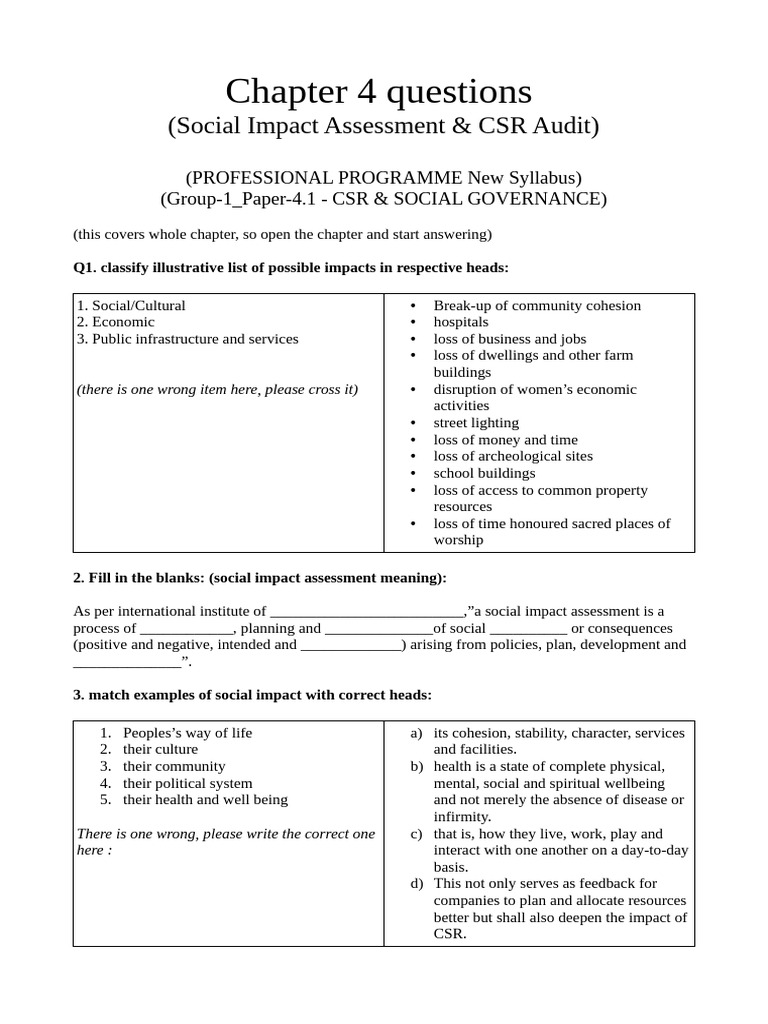 Social Impact Assessment & CSR Audit Guide | PDF | Expense | Tax Deduction