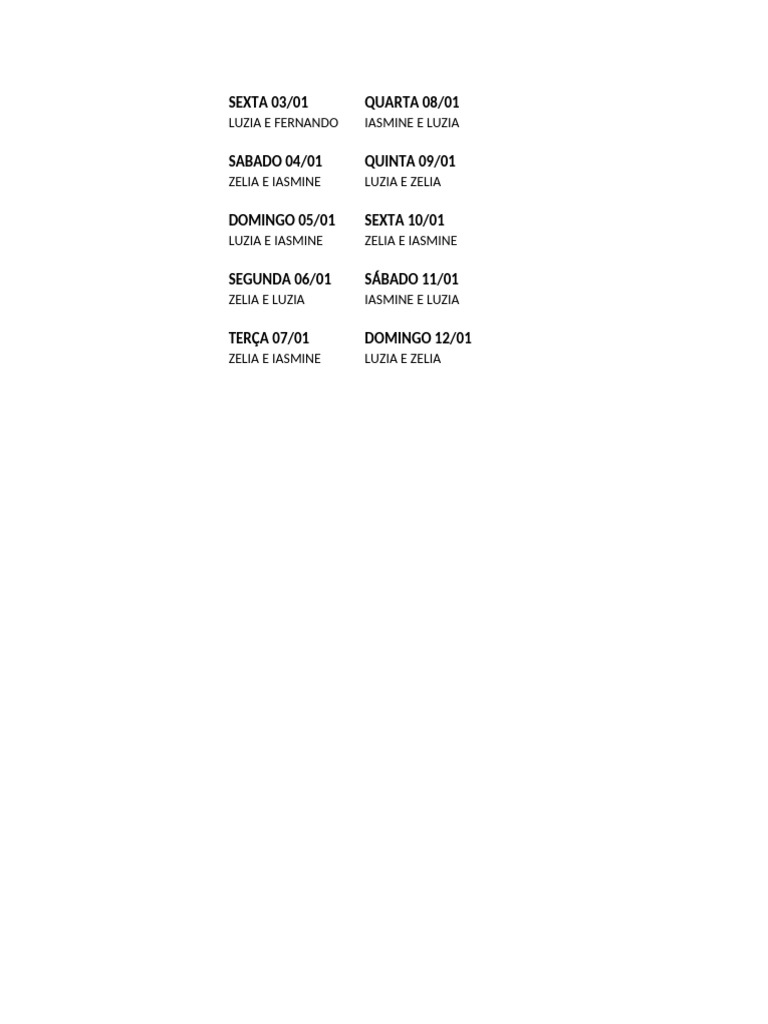 Escala Noturno | PDF