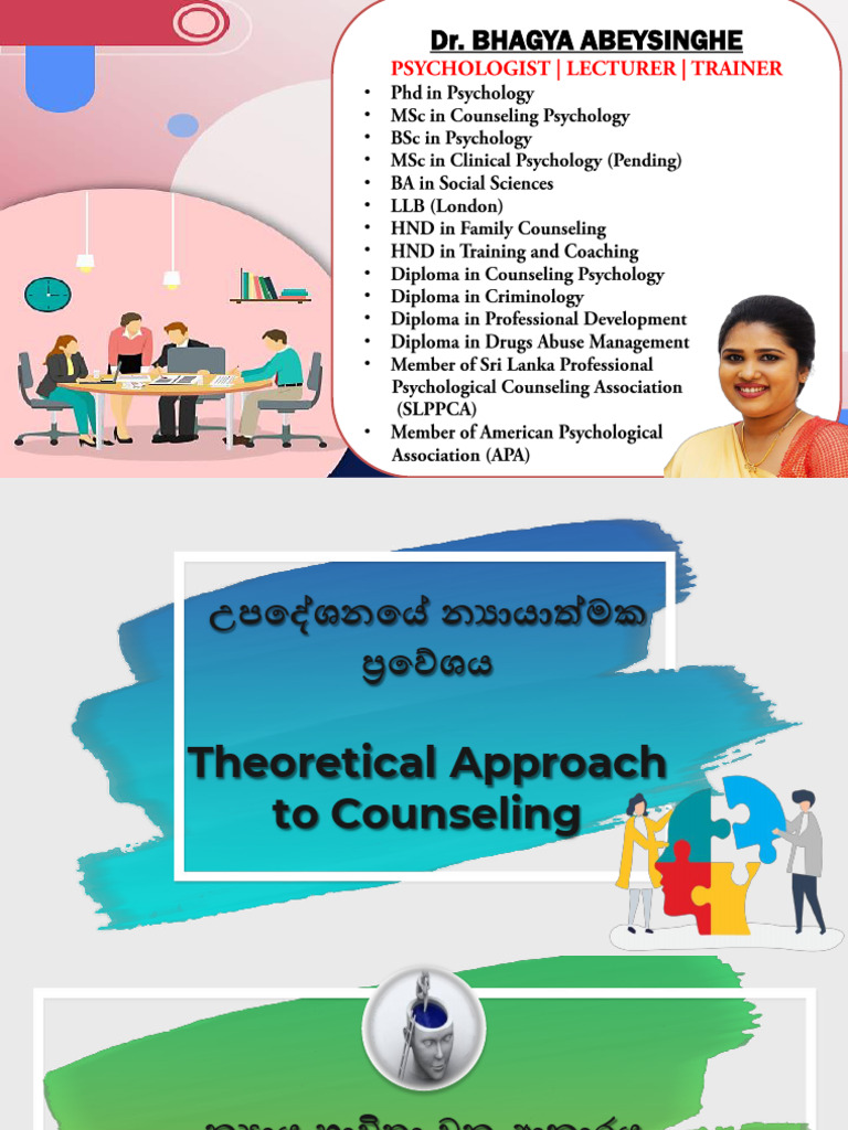 Lesson 40 (Theories of Counselling 09) | PDF