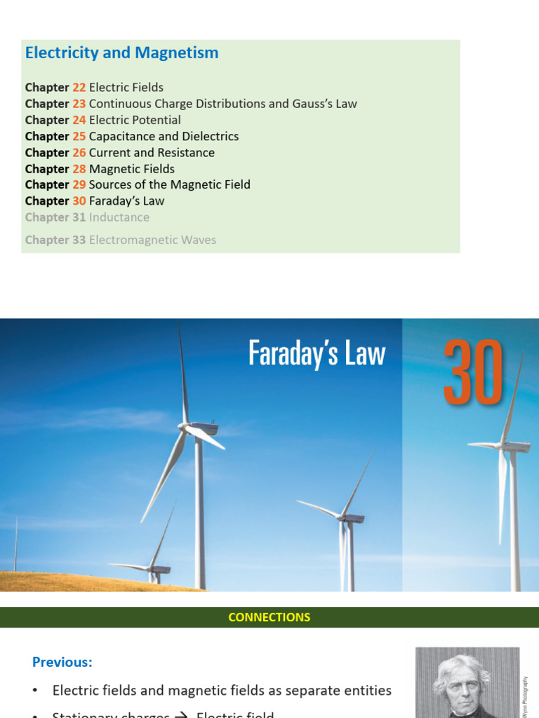 Chapter 30 - Faraday - S Law | PDF | Electromagnetic Induction ...