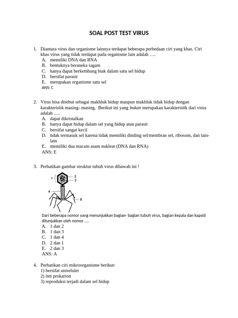 Ciri dan Struktur Virus dalam Biologi | PDF