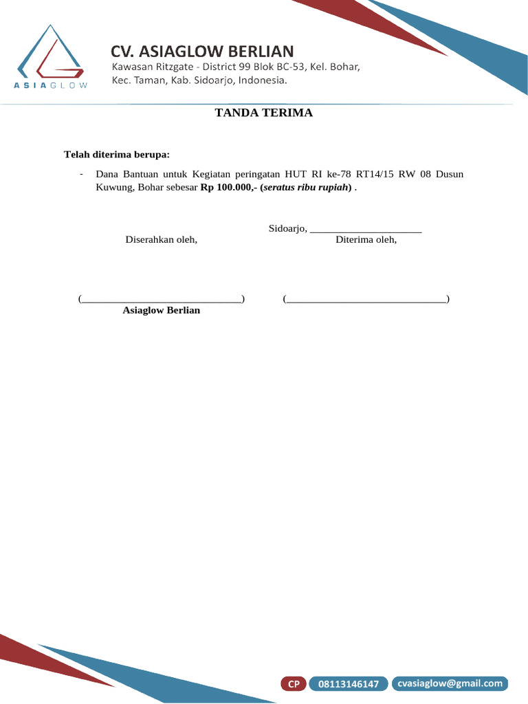 17. Tanda Terima | PDF