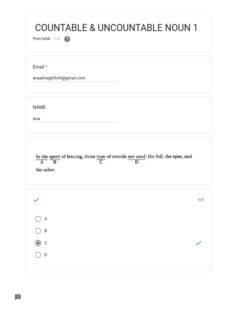 Countable & Uncountable Noun 1 | PDF