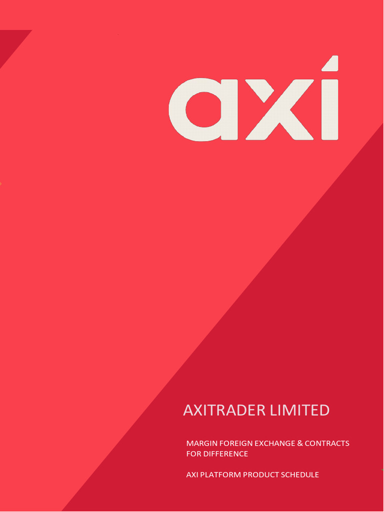 AxiTrader Product Schedule Overview | PDF | Contract For Difference ...