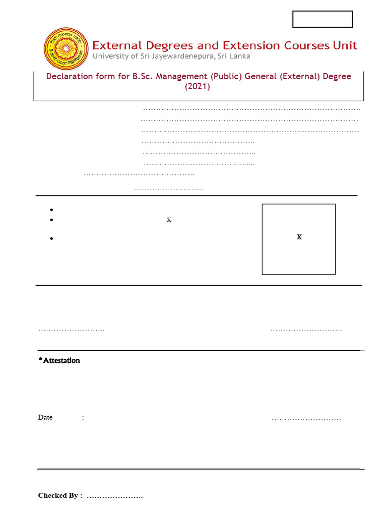 Photo Upload Declaration Form | PDF