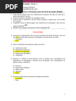 QUESTIONÁRIO Prova 1 e 2 Pato - GABARITO | PDF | Choque (circulatório) | Vírus