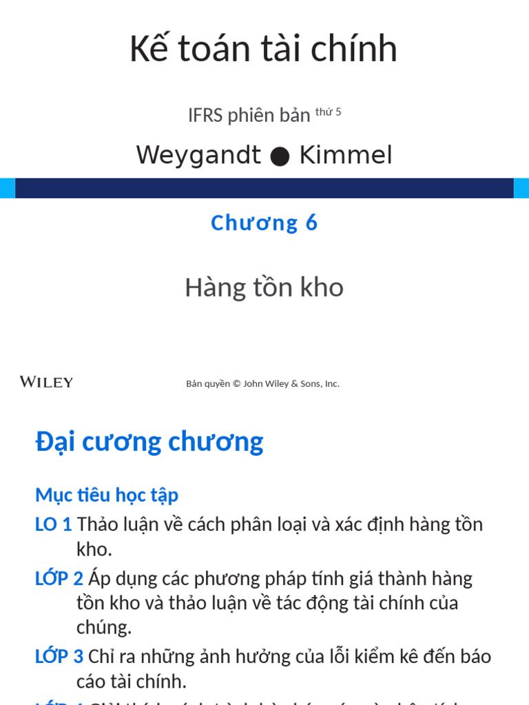 Wey FinIFRS 5e PPT Ch06 | PDF