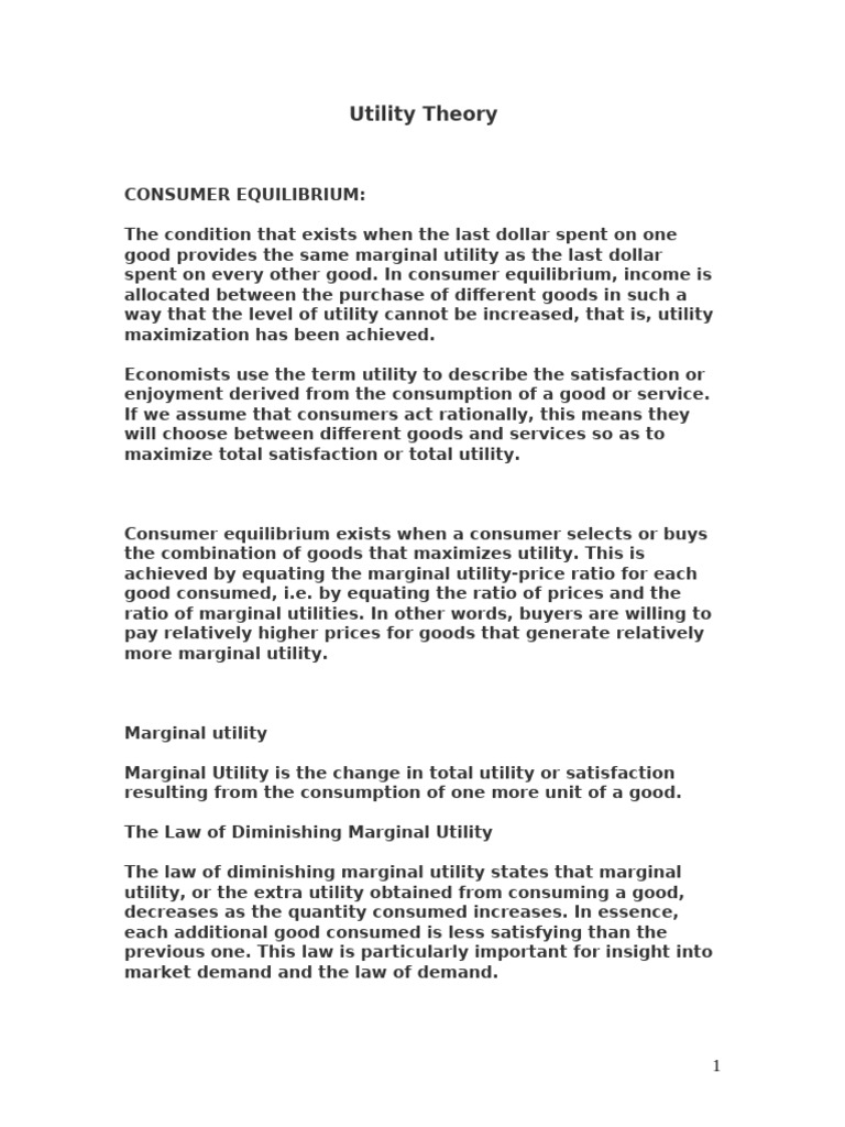 Micro-Theory of Consumer Choice | PDF | Utility | Demand