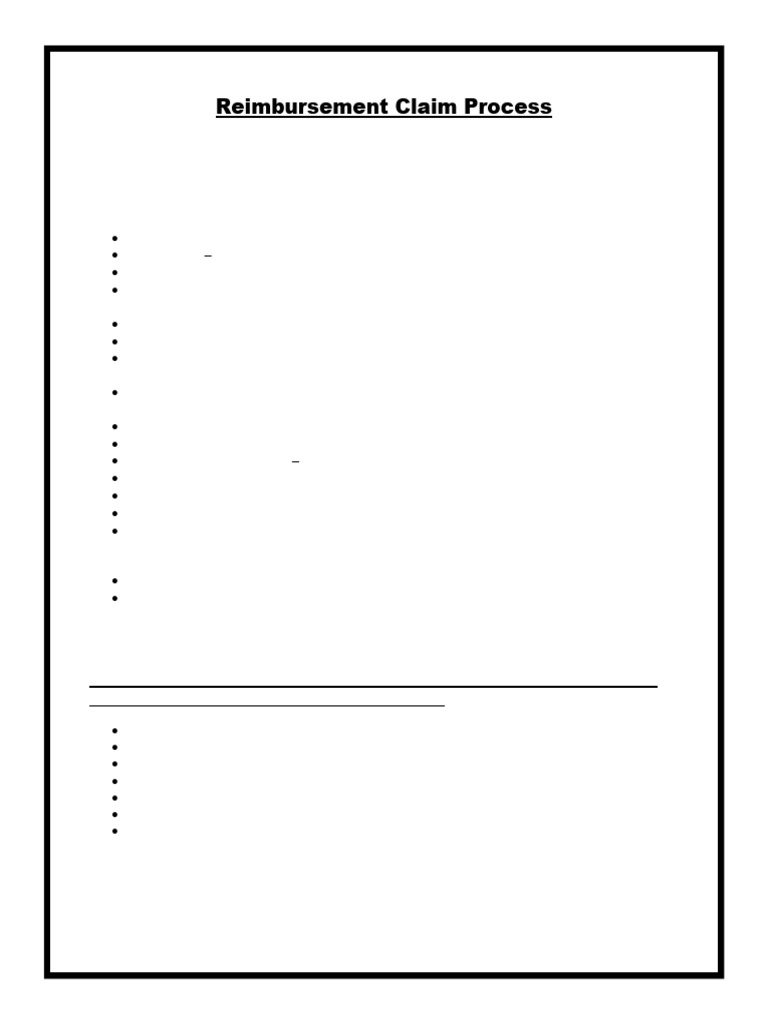 FHPL Reimbursement Claim Guidelines | PDF