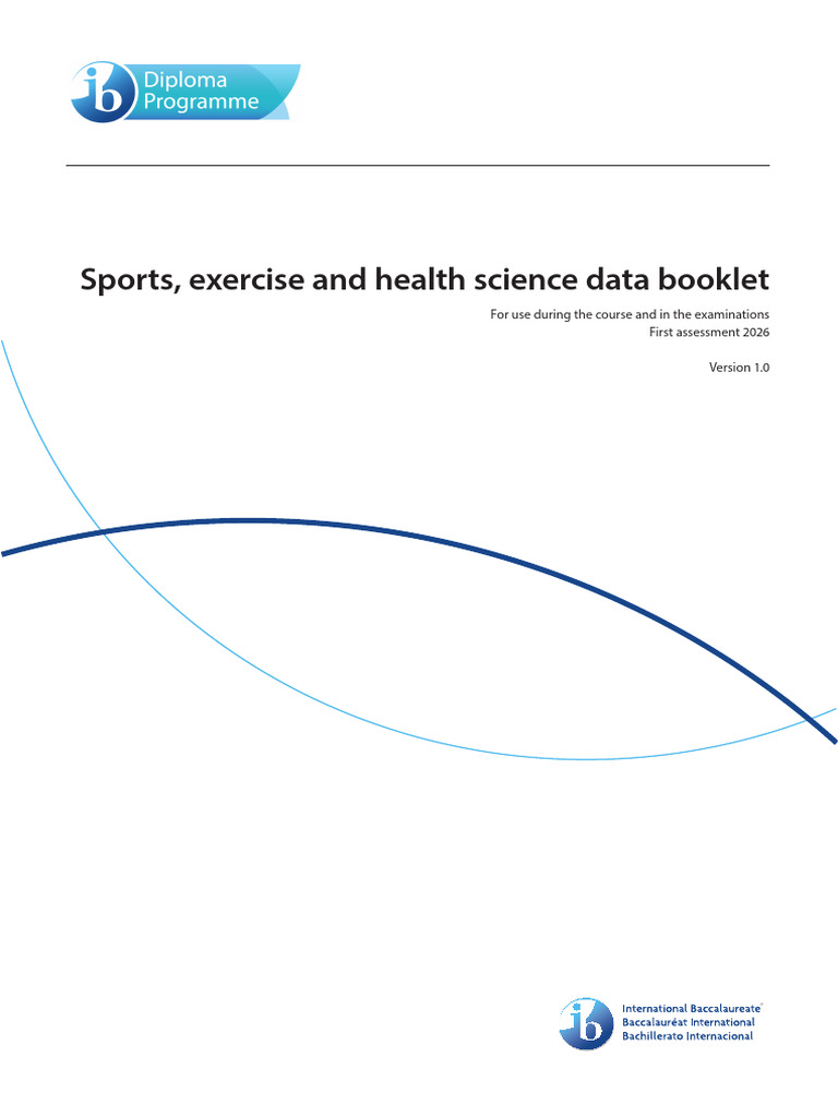 SEHS Data Booklet 2026 | PDF | Vein | Heart Valve