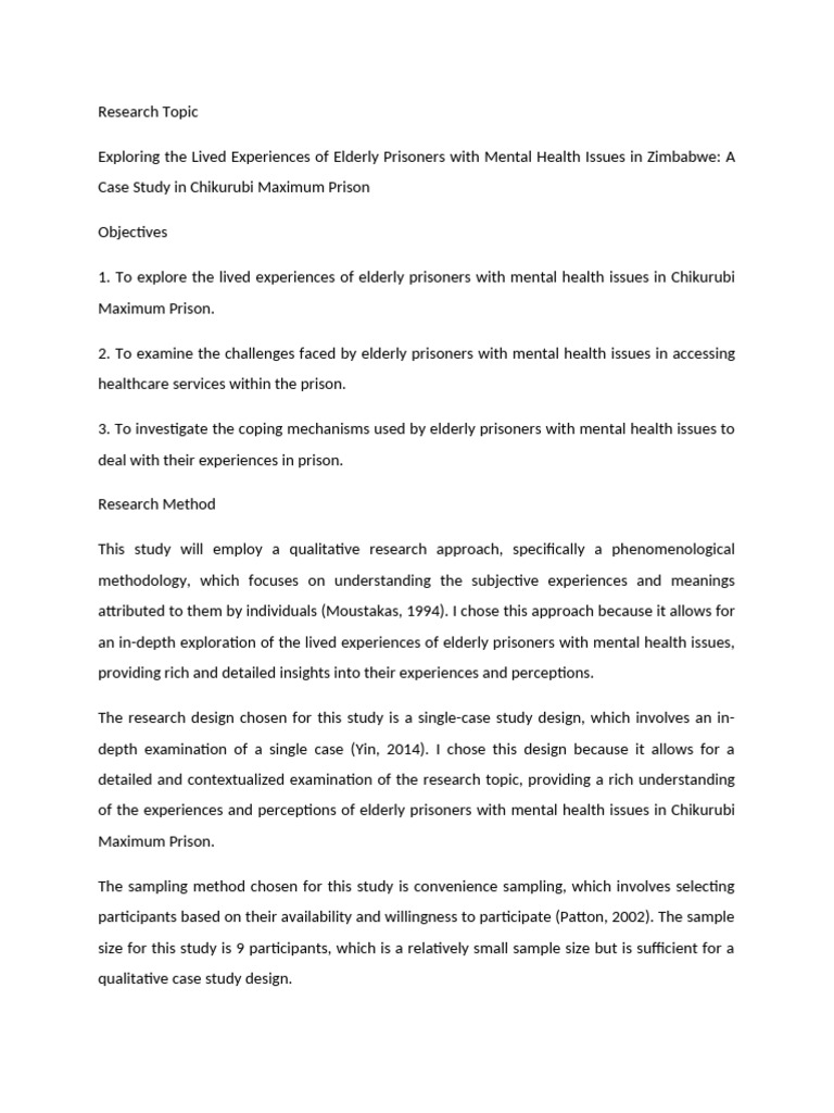 Research Outline 2 | PDF | Qualitative Research | Inquiry