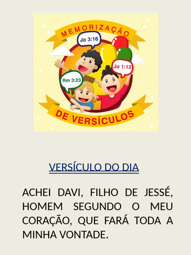 Versículo - Atividade | PDF