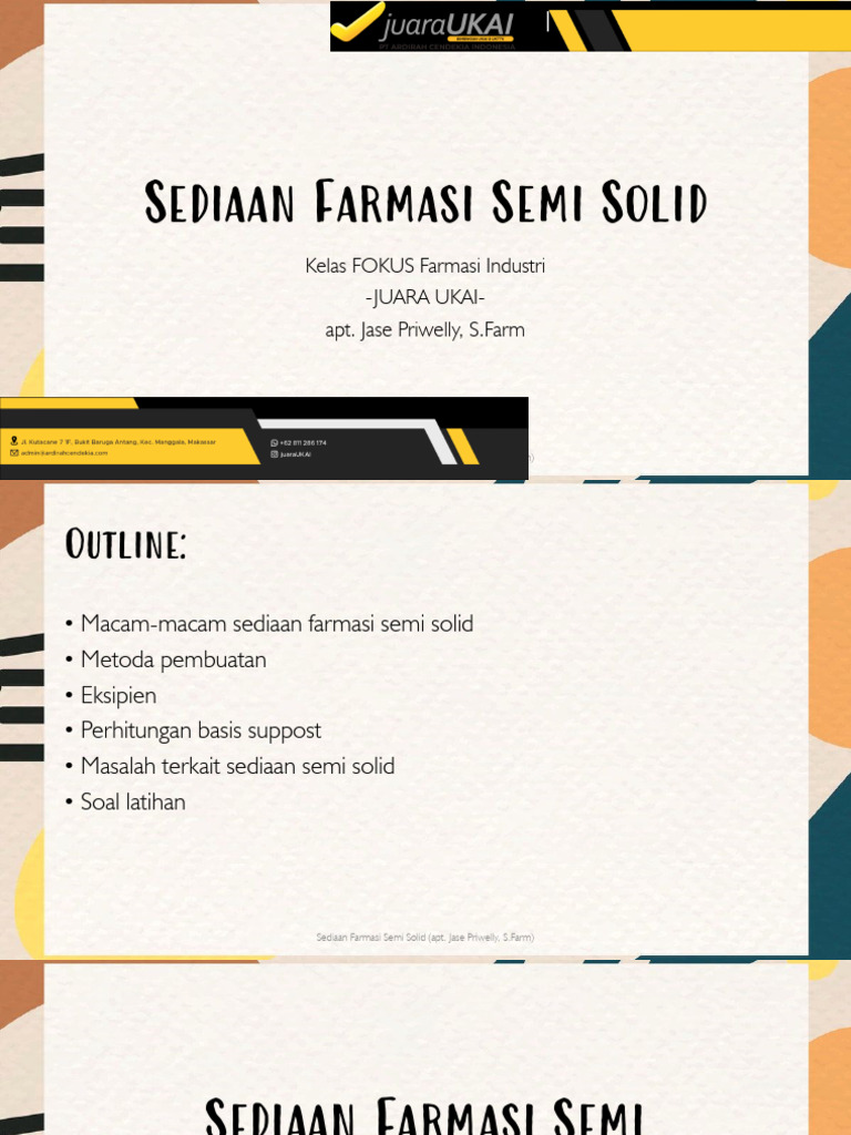 Sediaan Farmasi Semi Solid | PDF