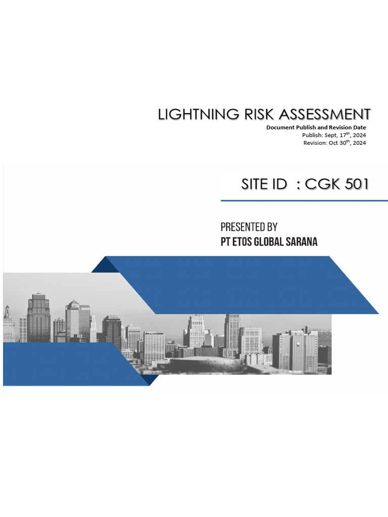 Lightining Risk Assesment - Kuiper SMA Karyadeka Site Rev 2-1 | PDF ...