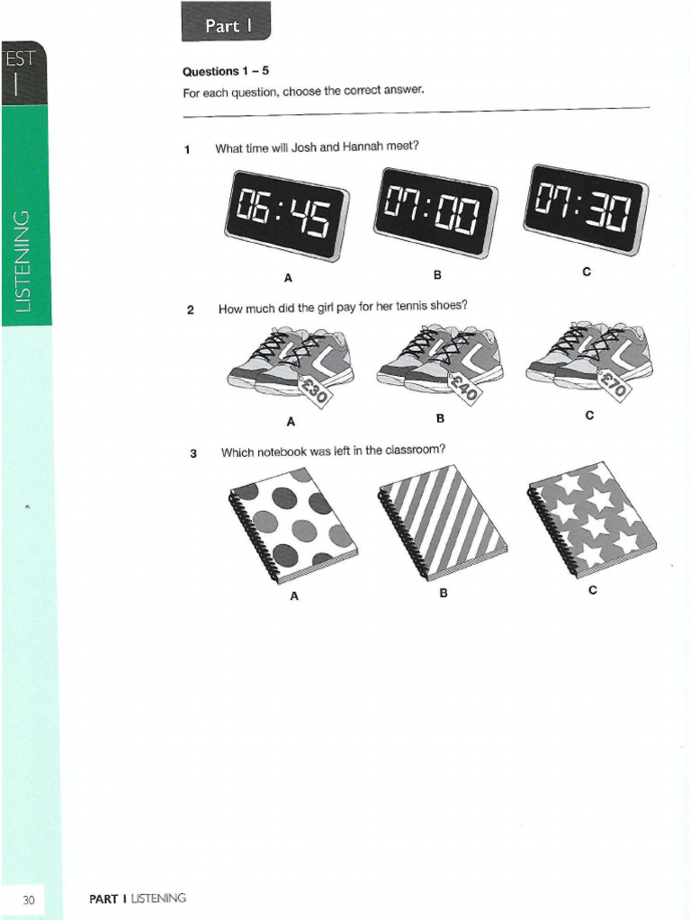 KET Plus - Listening Test 1 | PDF