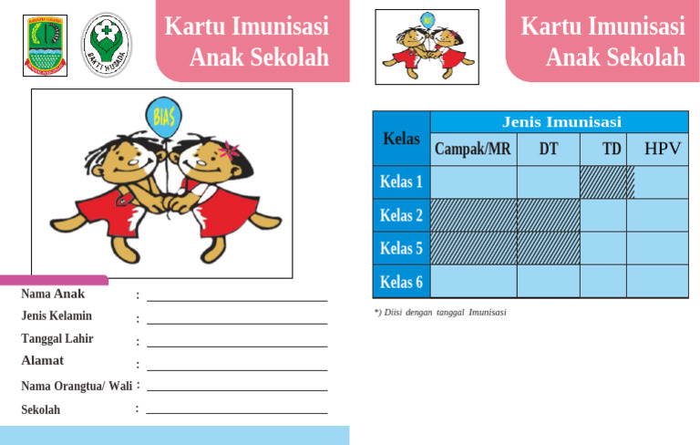 Kartu Imunisasi BIAS | PDF