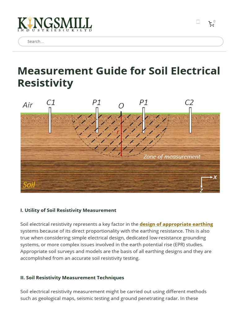 Measurement Guide For Soil Electrical Resistivity - Kingsmill ...