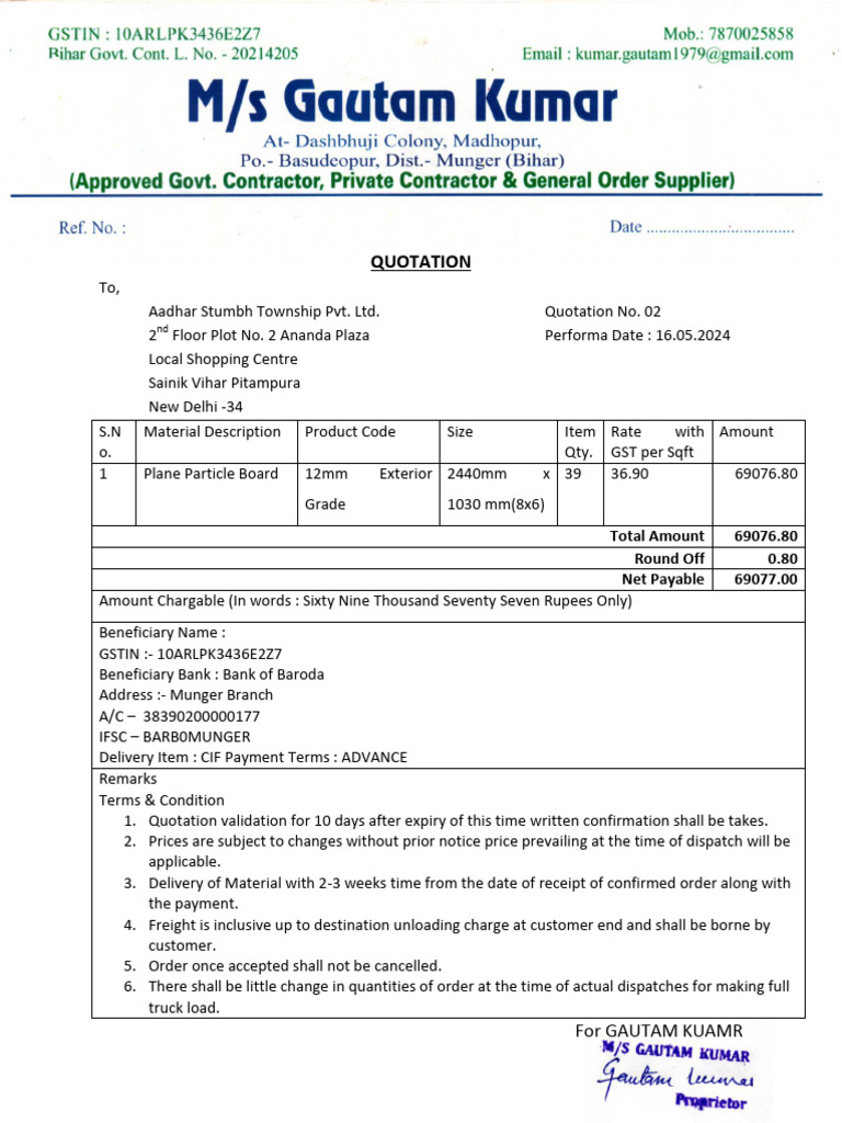 Action Tessa Quotation | PDF