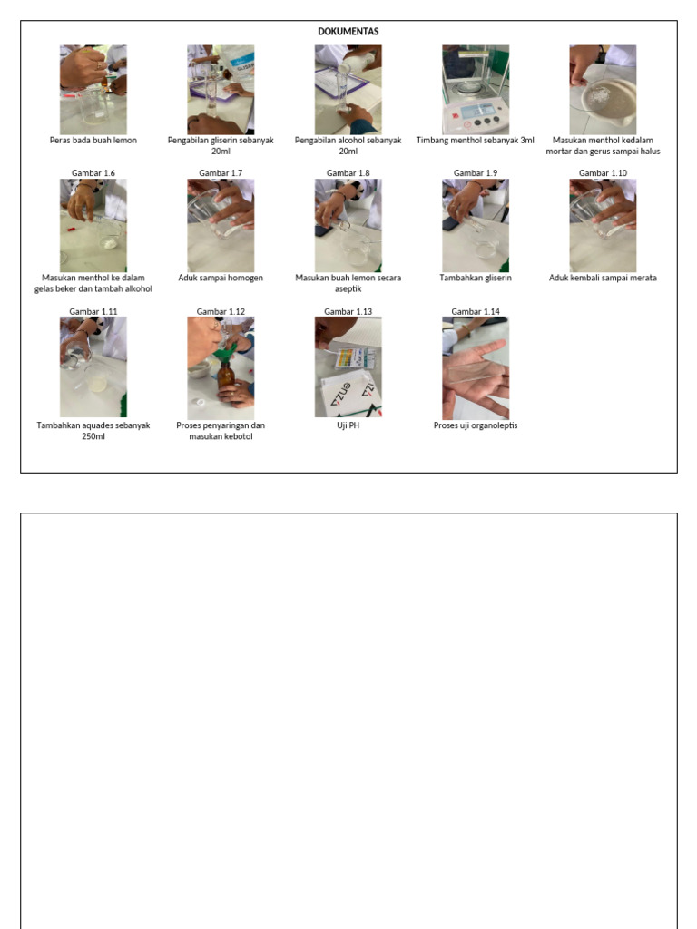 Cara Membuat Ekstrak Lemon Aseptik | PDF